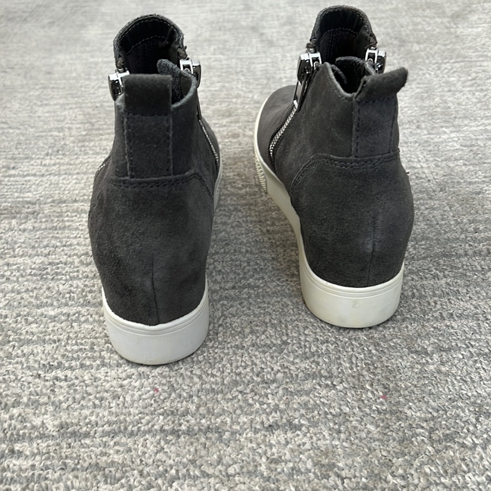 Steve Madden Grey Suede Sneaker Wedges - Gem